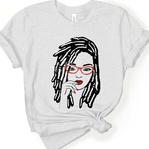 Women With Locs and Glasses Layered SVG Bundle, African American ...