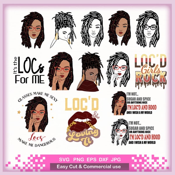 Locs Cut File - Etsy