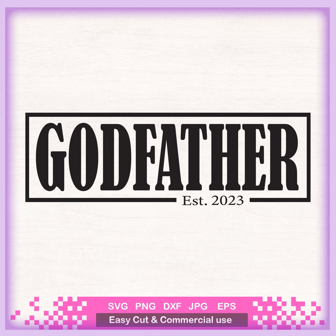 Parrain établi 2023 SVG svg parrain baptême Svg svg de - Etsy France