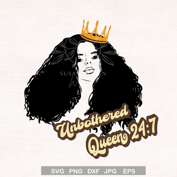 Unbothered Black Woman Clipart - Etsy