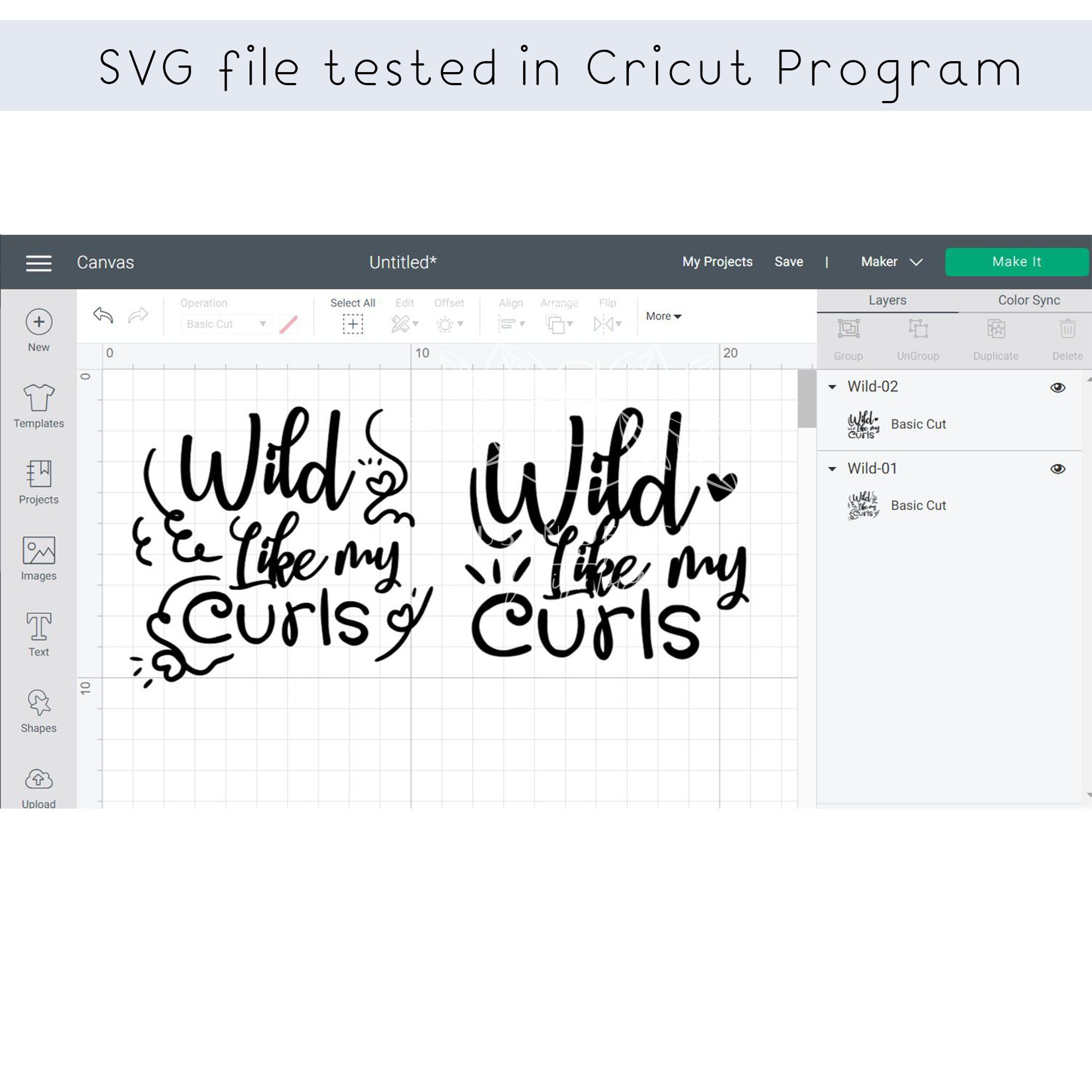 Wild Like My Curls SVG Bundle PNG DXF Cricut Silhouette - Etsy Canada