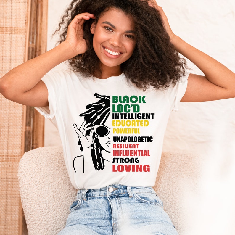 Black Woman Loc'd Svg Locs Svg Black Girl Magic Loc - Etsy