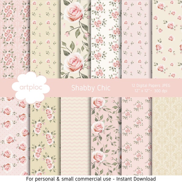 Vintage Rose Paper - Etsy