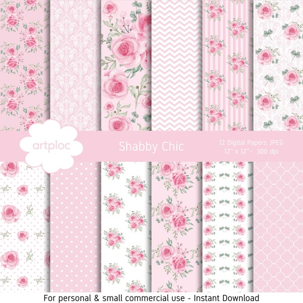 Pink Shabby Chic - Etsy