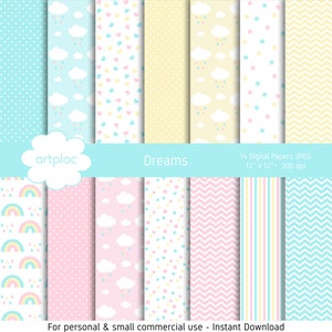 Baby Digital Paper - Etsy