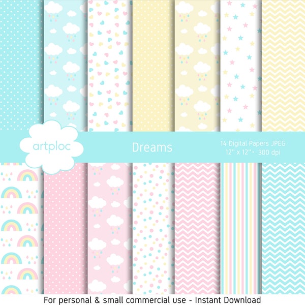 Baby Digital Paper - Etsy