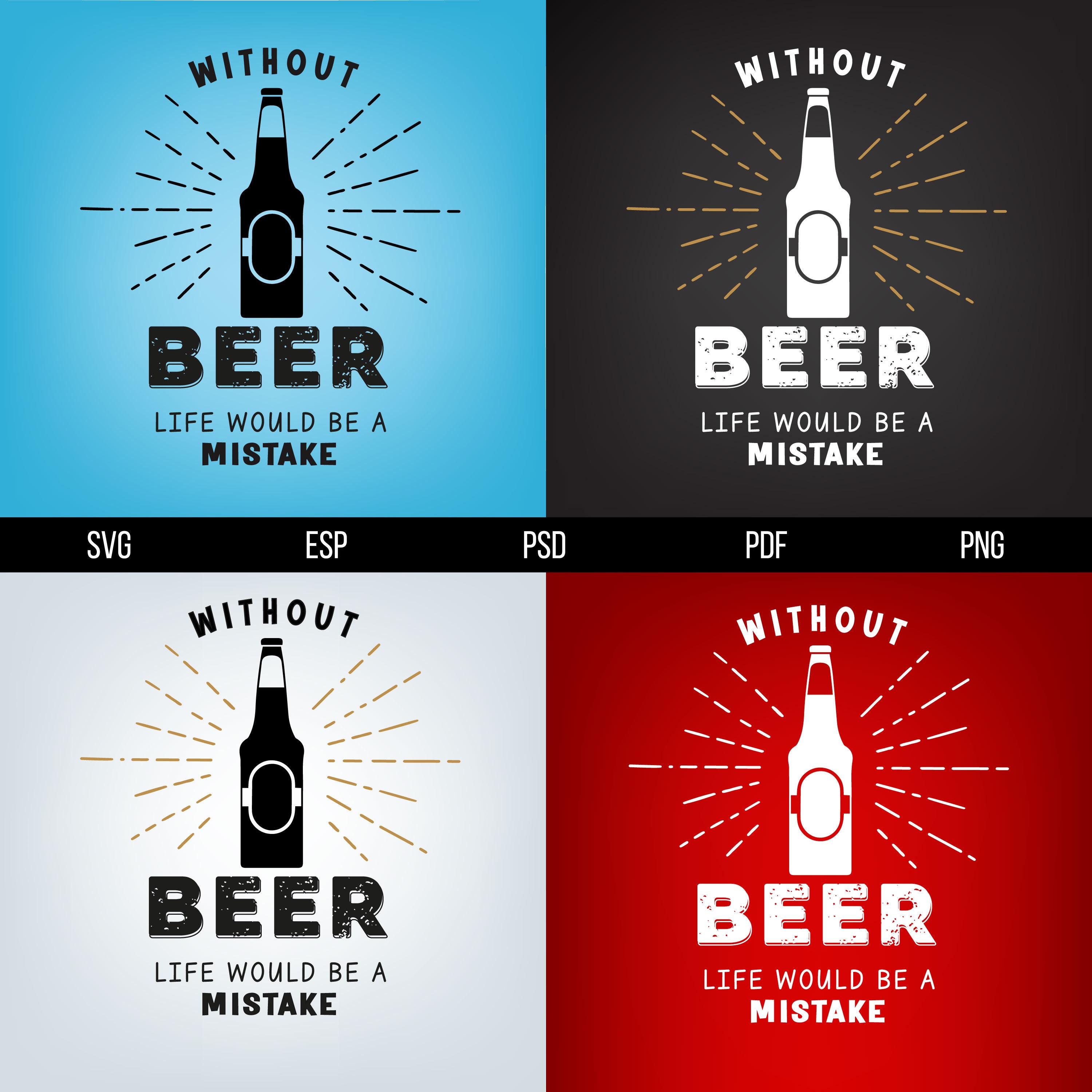 Funny Beer Sticker Bundle Beer SVG Bundle Beer Bottle - Etsy