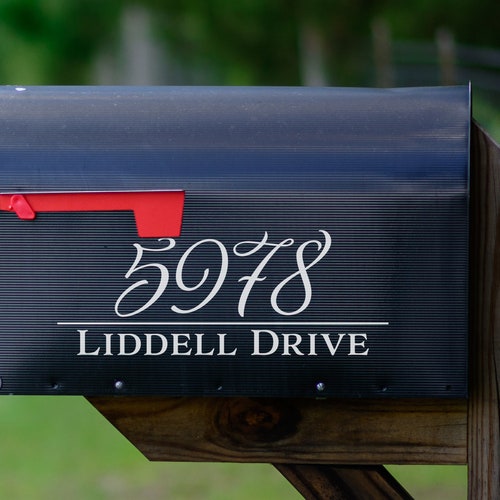Personalized Mailbox Decal Address Decal Mailbox Vinyl - Etsy