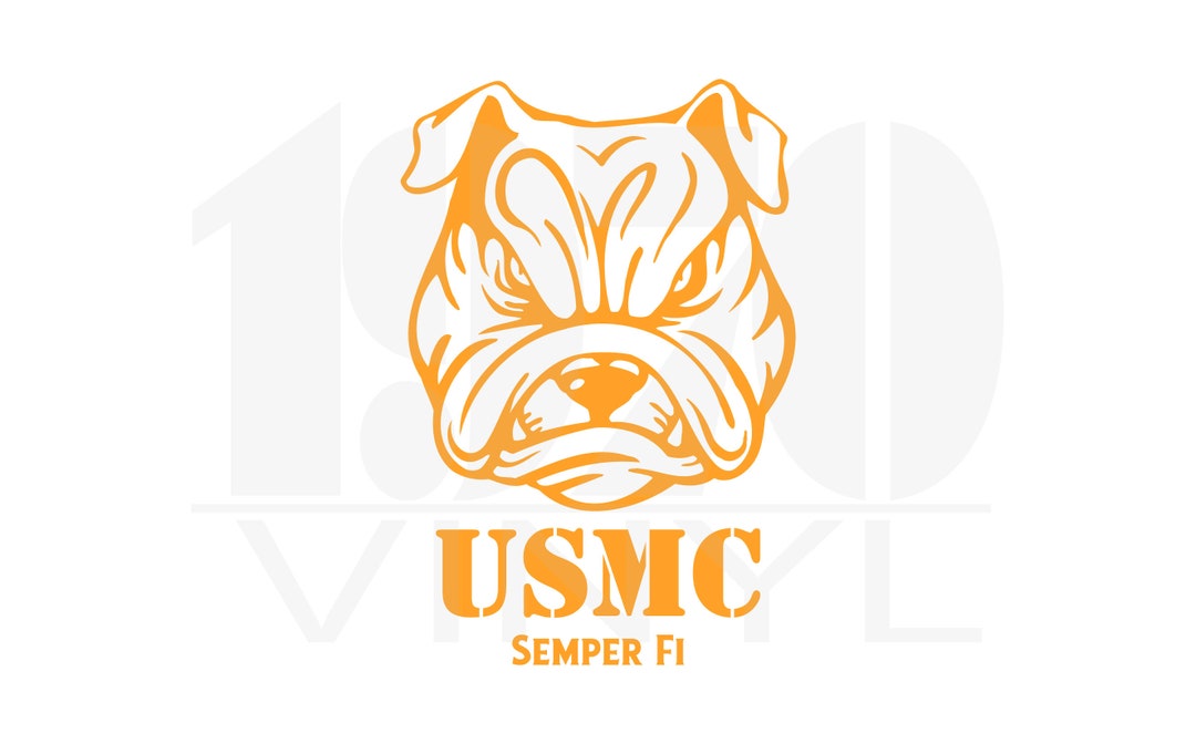 USMC Semper Fi Vinyl Decal United States Marine Corps Semper Fidelis ...