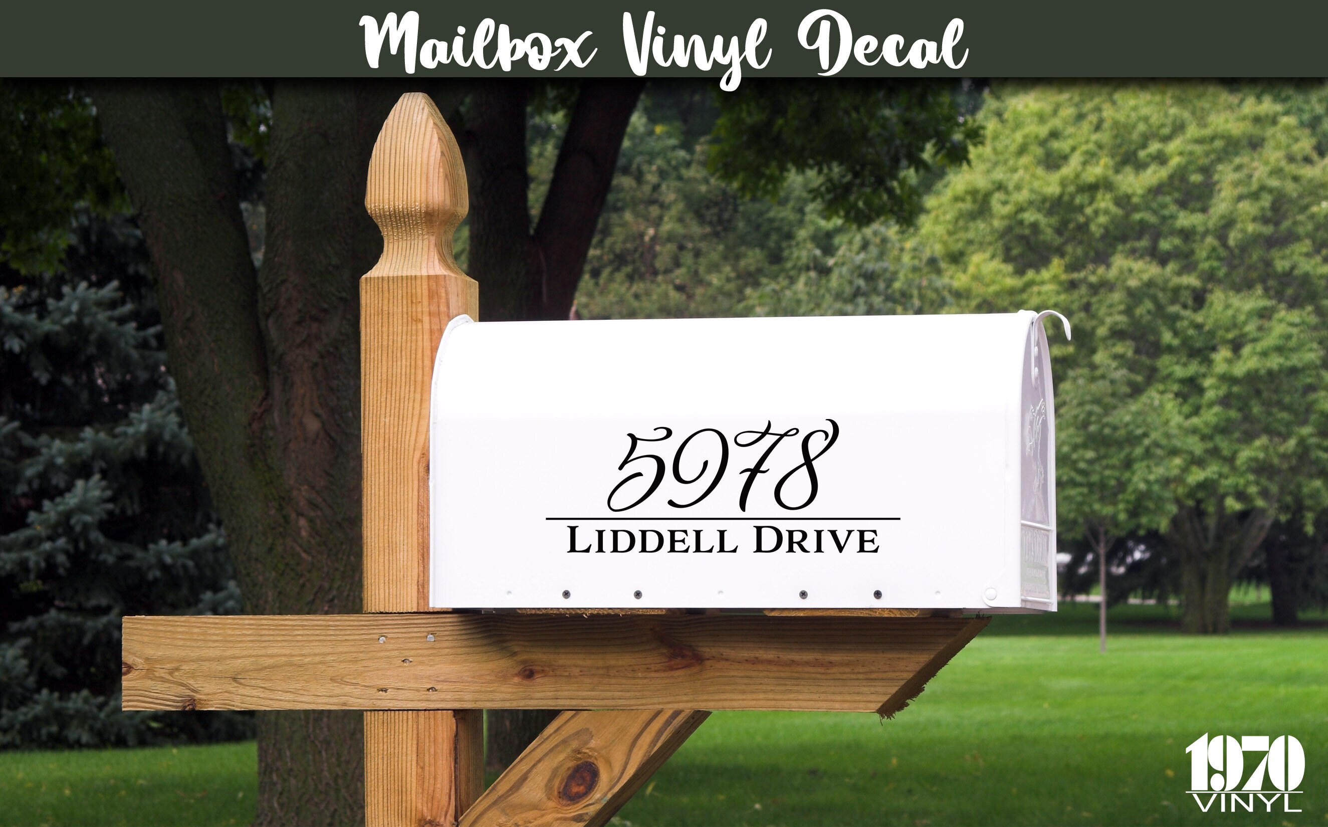 Personalized Mailbox Decal Address Decal Mailbox Vinyl - Etsy