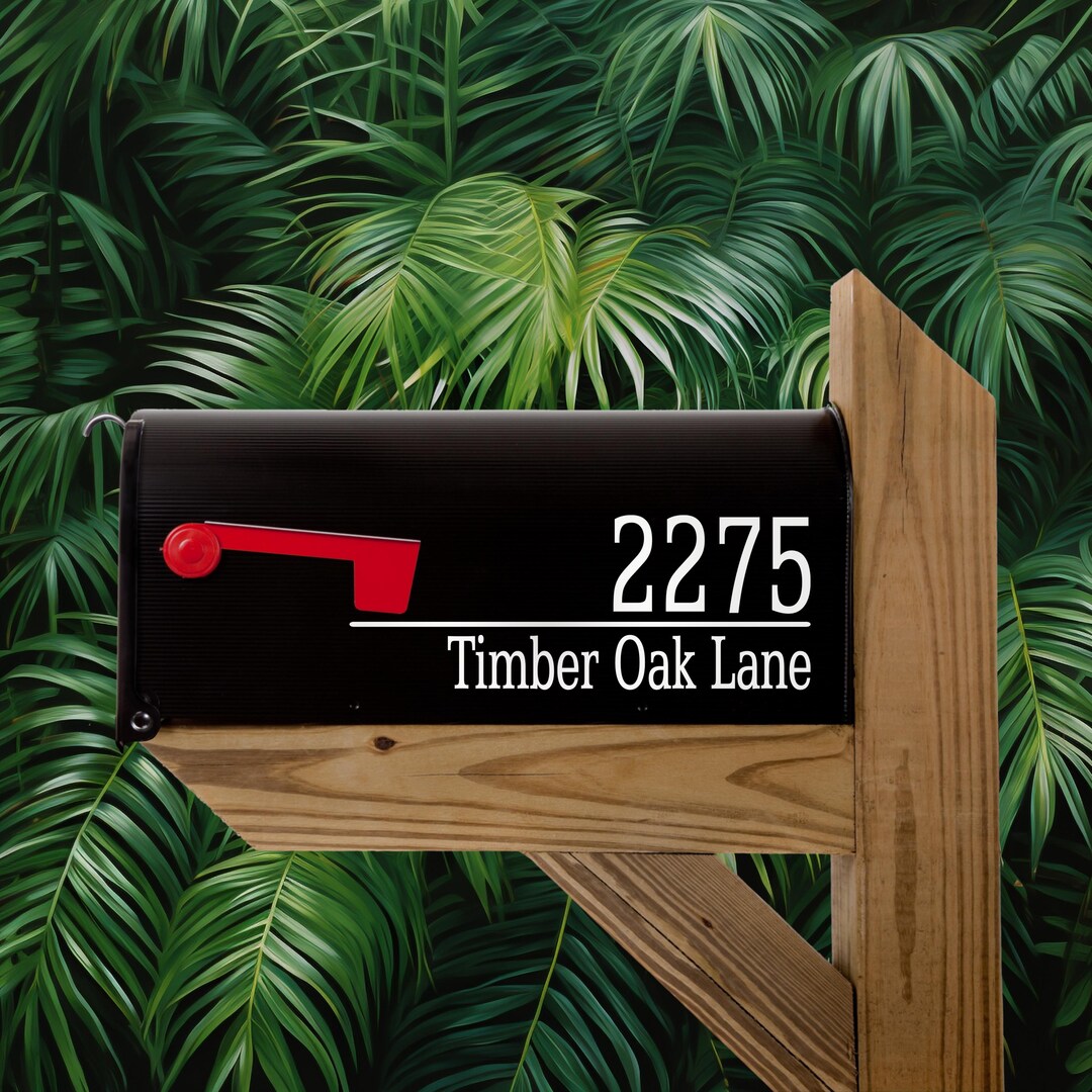 Personalized Mailbox Address Decal: Die Cut Vinyl - Etsy