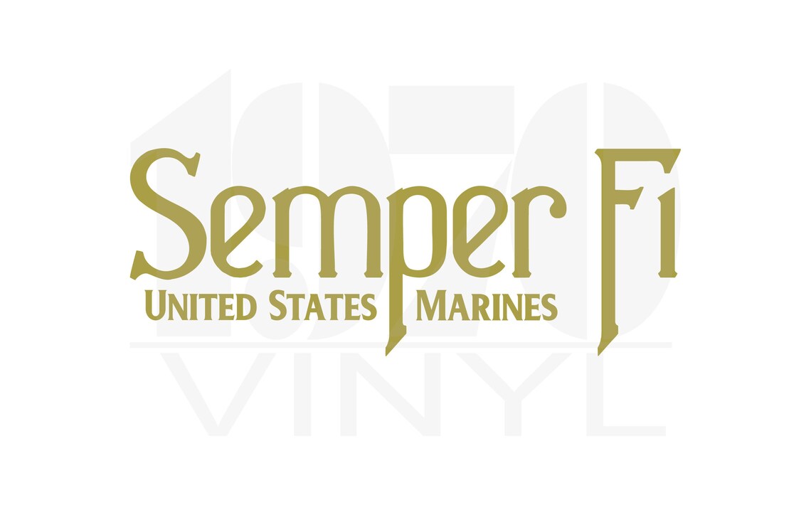 Semper Fi United States Marines Vinyl Decal Marine Corps - Etsy New Zealand