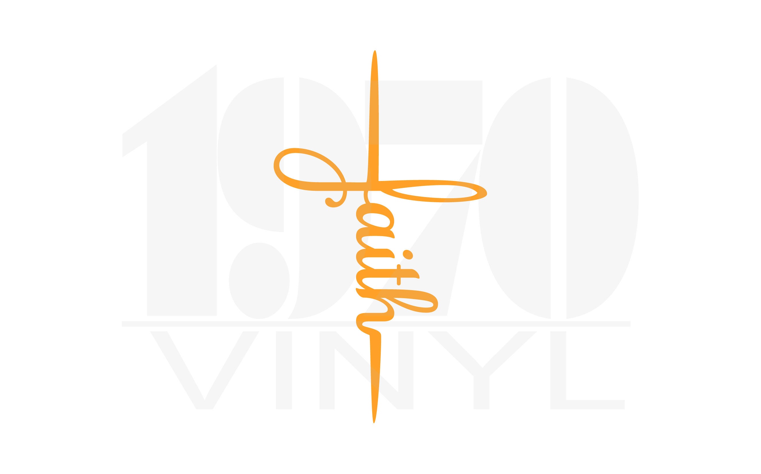 Faith Cross Script Vinyl Decal Tumbler Decal Laptop Decal - Etsy