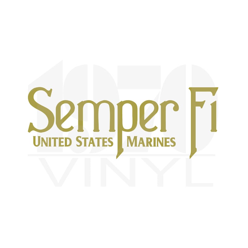 Semper Fi Decal - Etsy
