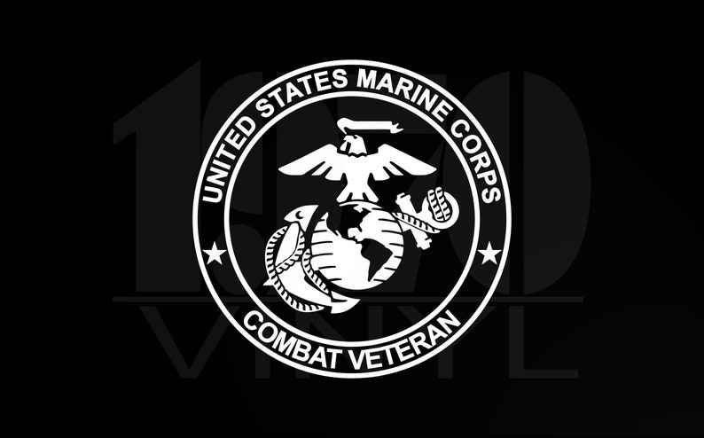 USMC Combat Veteran Vinyl Decal - Semper Fi - Etsy