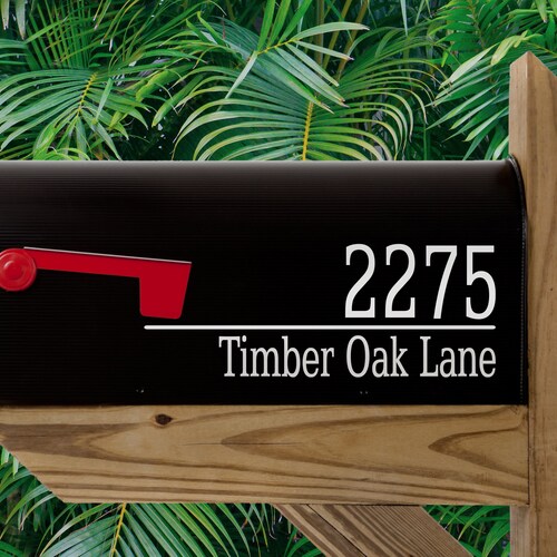 Mailbox Decal Personalized Name and Address Vinyl Decal Family - Etsy