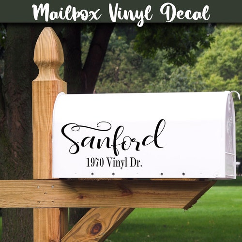Personalized Name and Address Mailbox Decal Custom Mailbox - Etsy