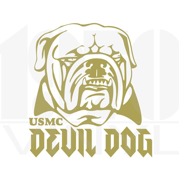 Devil Dog Car Decal - Etsy