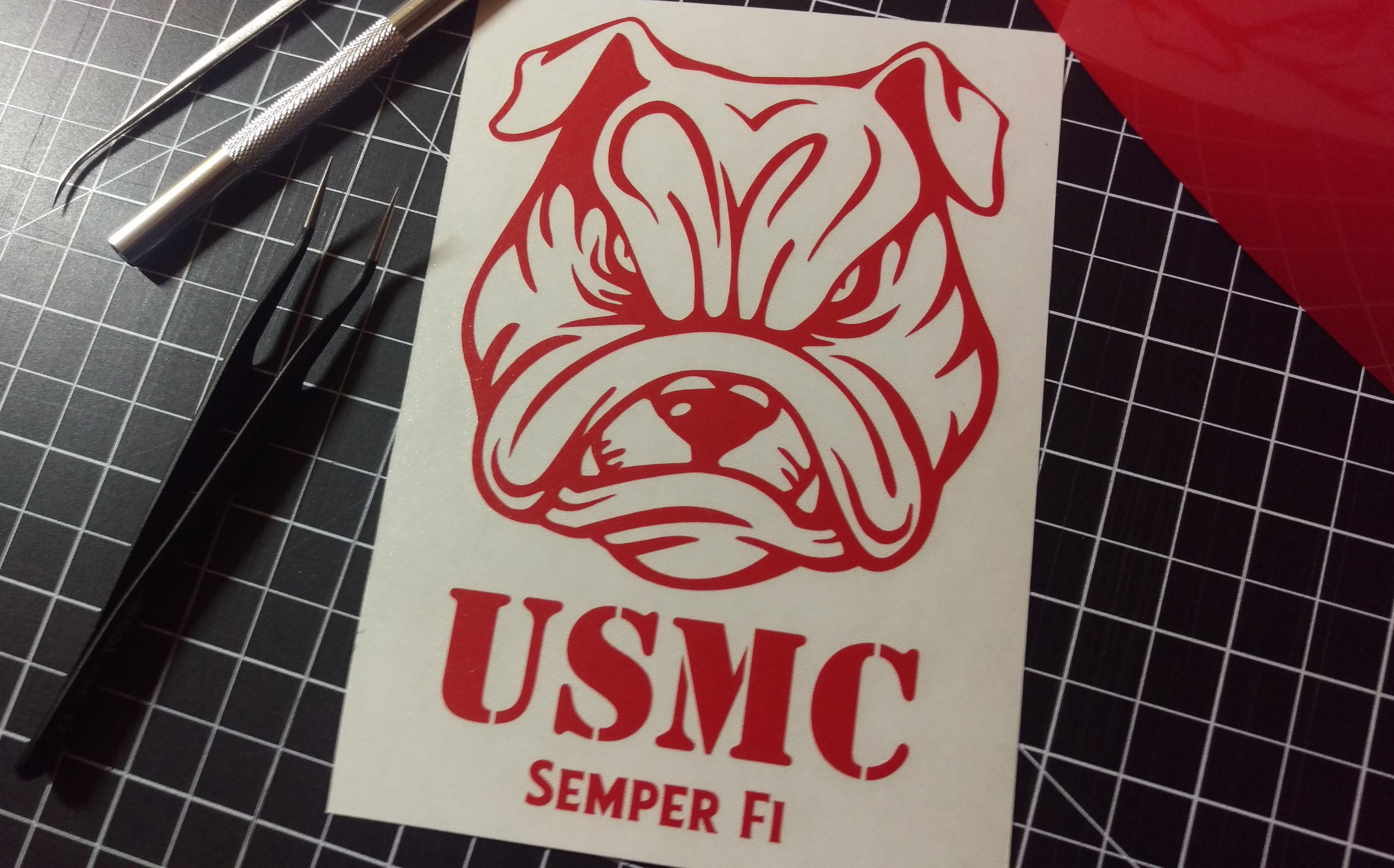 USMC Semper Fi Vinyl Decal United States Marine Corps | Etsy