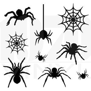Spiders Vinyl Decal Sheet - Halloween Decorations - Etsy