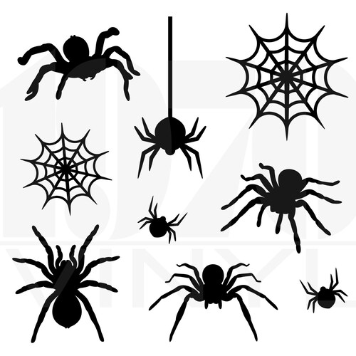 Spiders Vinyl Decal Sheet Halloween Spiders Spider Decals - Etsy