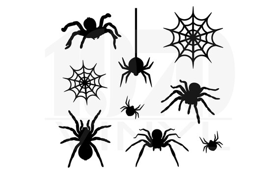 Spiders Vinyl Decal Sheet Halloween Spiders Spider Decals | Etsy