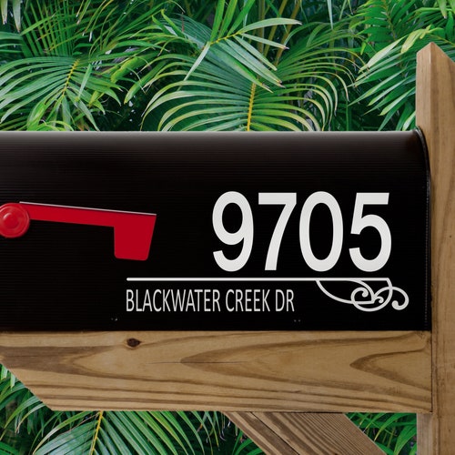 Mailbox Decal Address Mailbox Decal Personalized Mailbox - Etsy