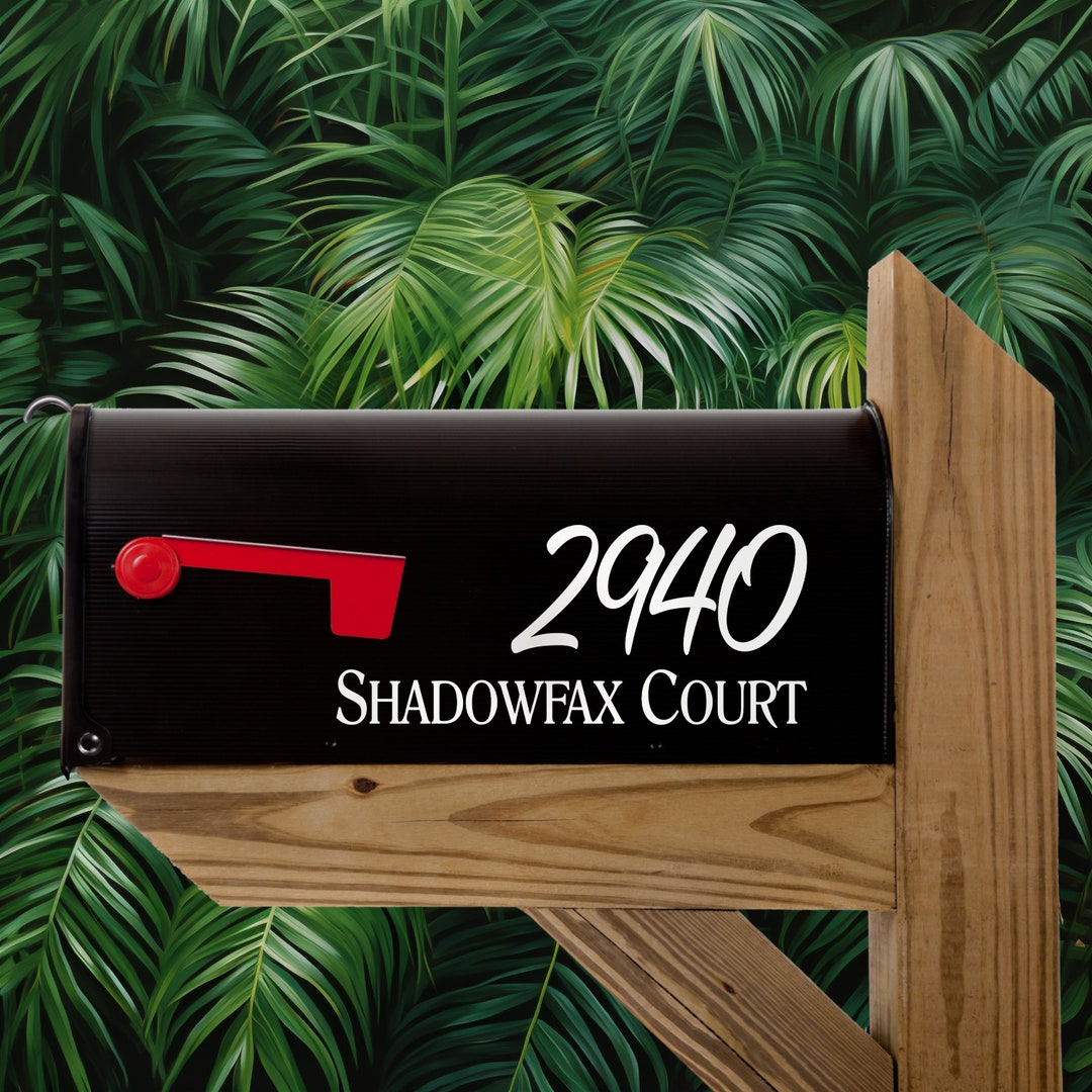 Personalized Mailbox Decal Address Decal Mailbox Vinyl Decals - Etsy