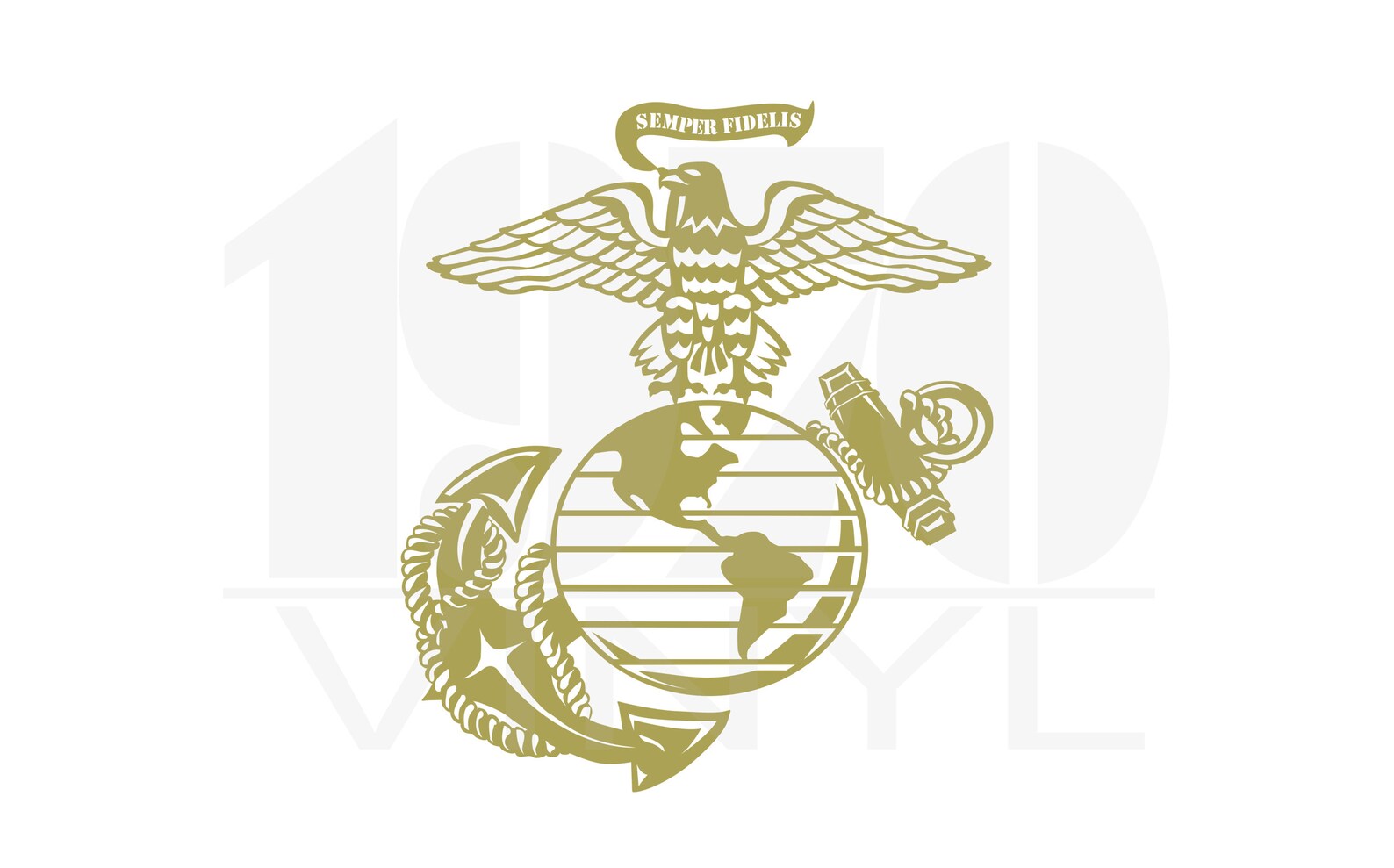 Usmc Eagle Globe And Anchor Vinyl Decal Detailed United Etsy