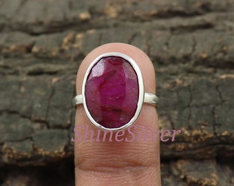 Raw Ruby Ring | Etsy