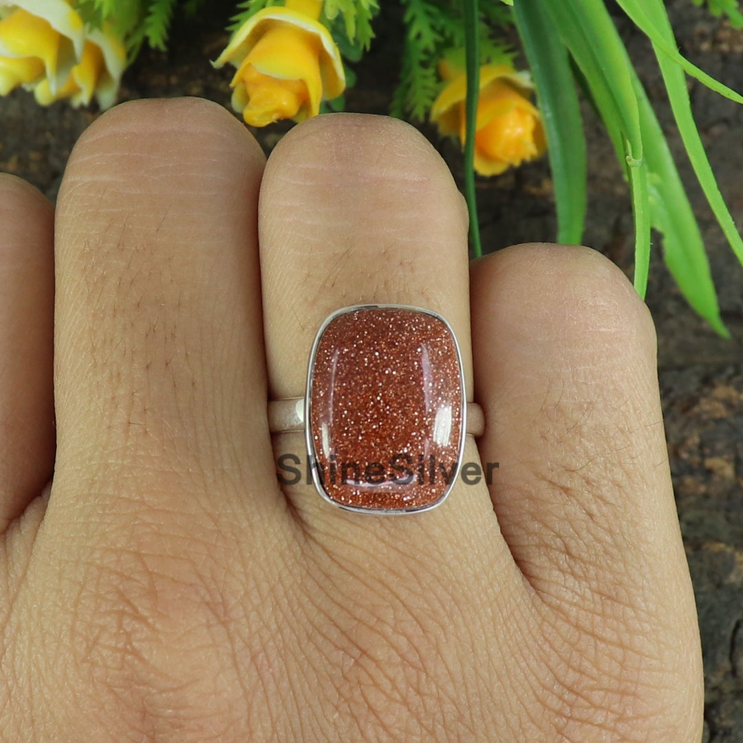 Sun Sitara Ring, 925 Sterling Silver Ring, Ring for Women, Brown Sun ...