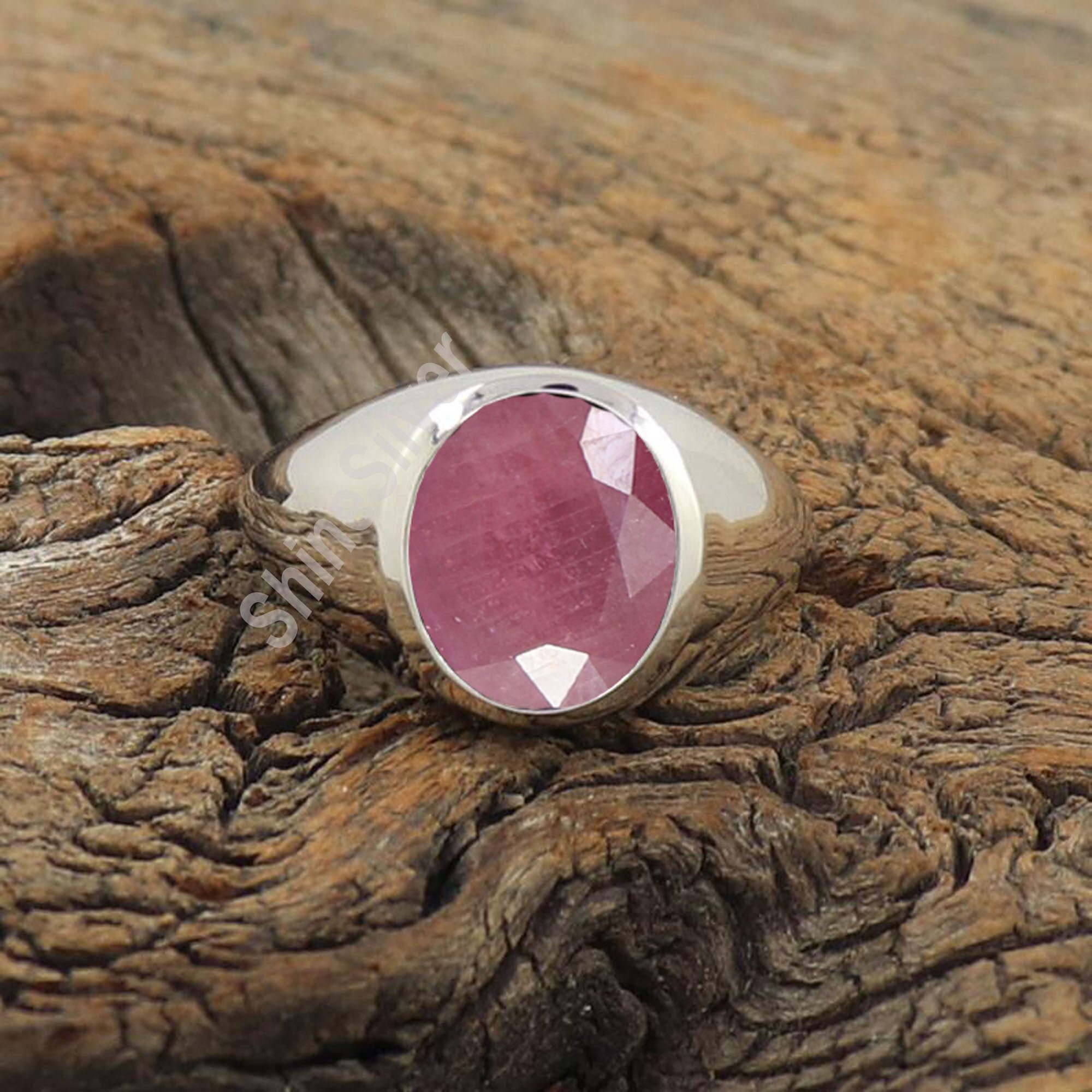 Ruby Signet Ring Men Signet Ring Men Ruby Ring Gift for | Etsy