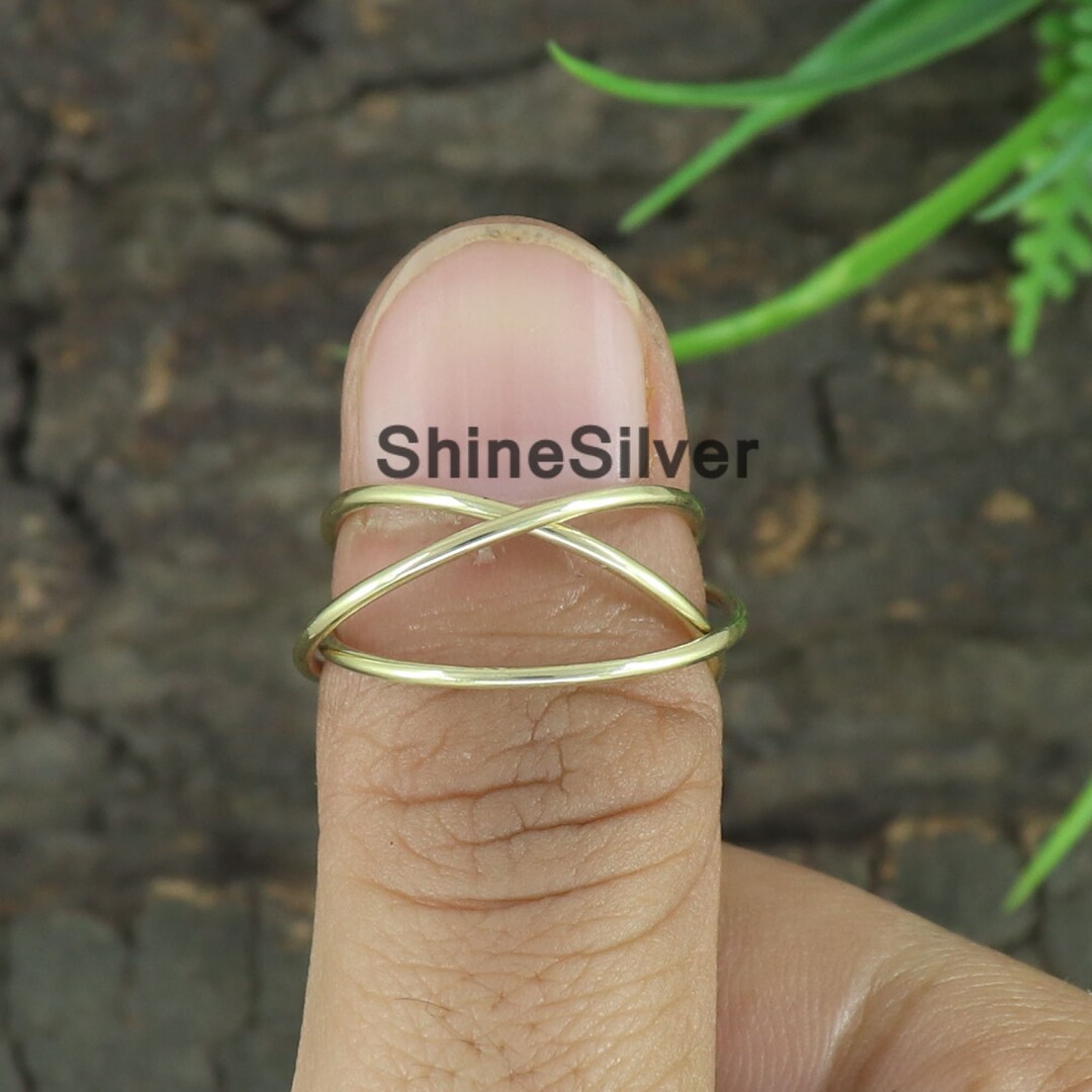 Triple Interlocking Ring, Three Band Ring, Thin Interlocking Ring ...