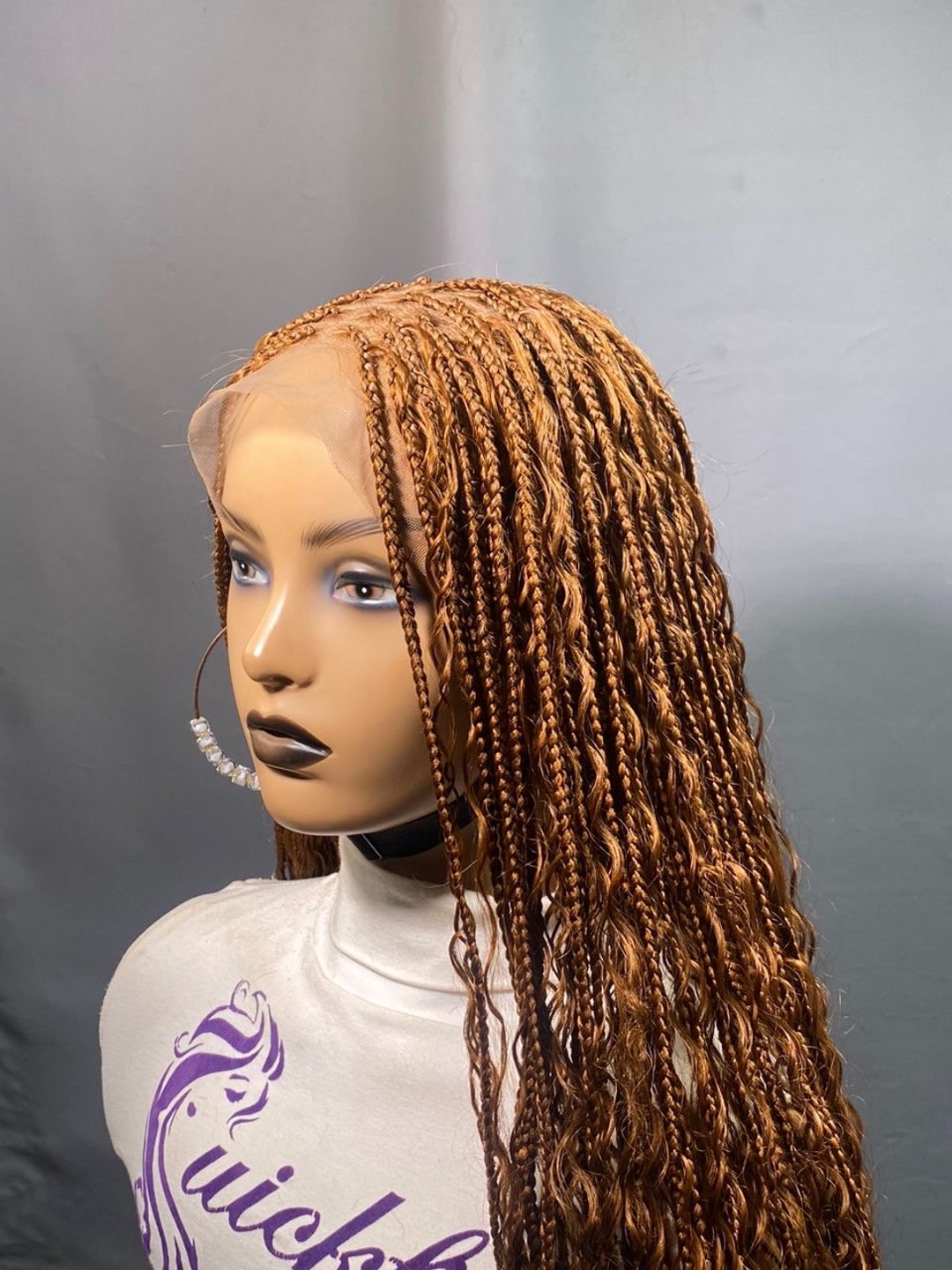 Boho Braided Wig | Full Lace Wigs | Real Hair Wig | Black Woman Wig ...