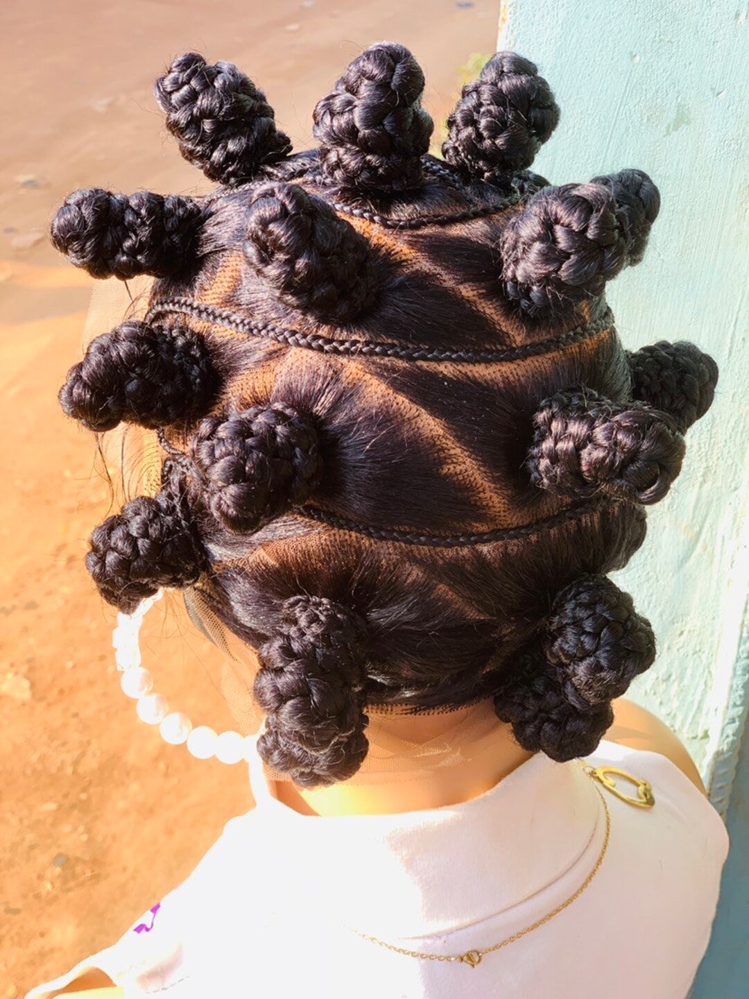Bantu Knots Braided Wig | Full Lace Wigs | Real Human Hair Wig | Black ...