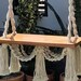 Handmade Macrame Swing, Macrame Wood Swing, Wood Swing, Tree Swing ...