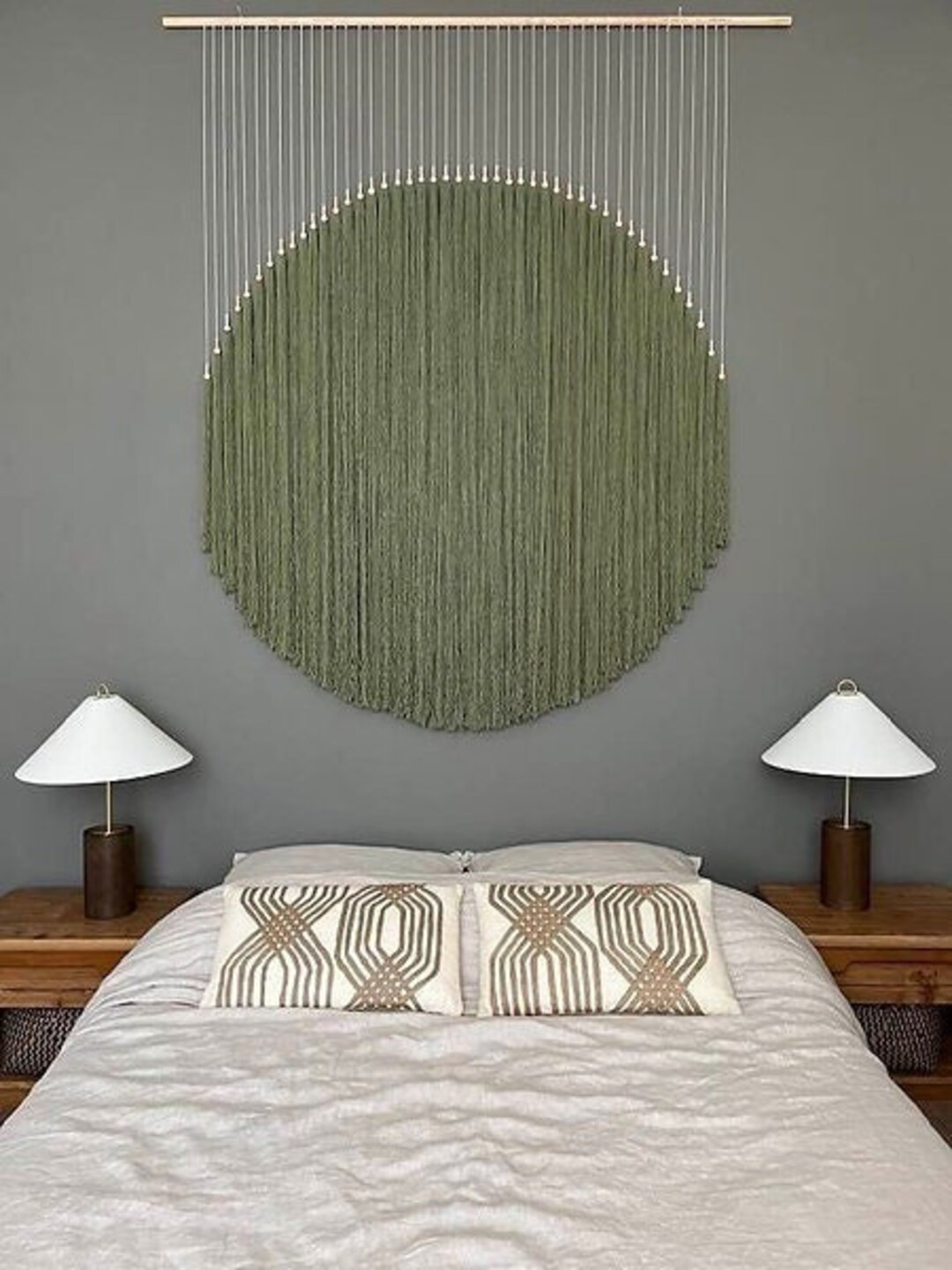 Sale Handmade Macrame Headboard, Wall Art Decoration, Large Wall ...