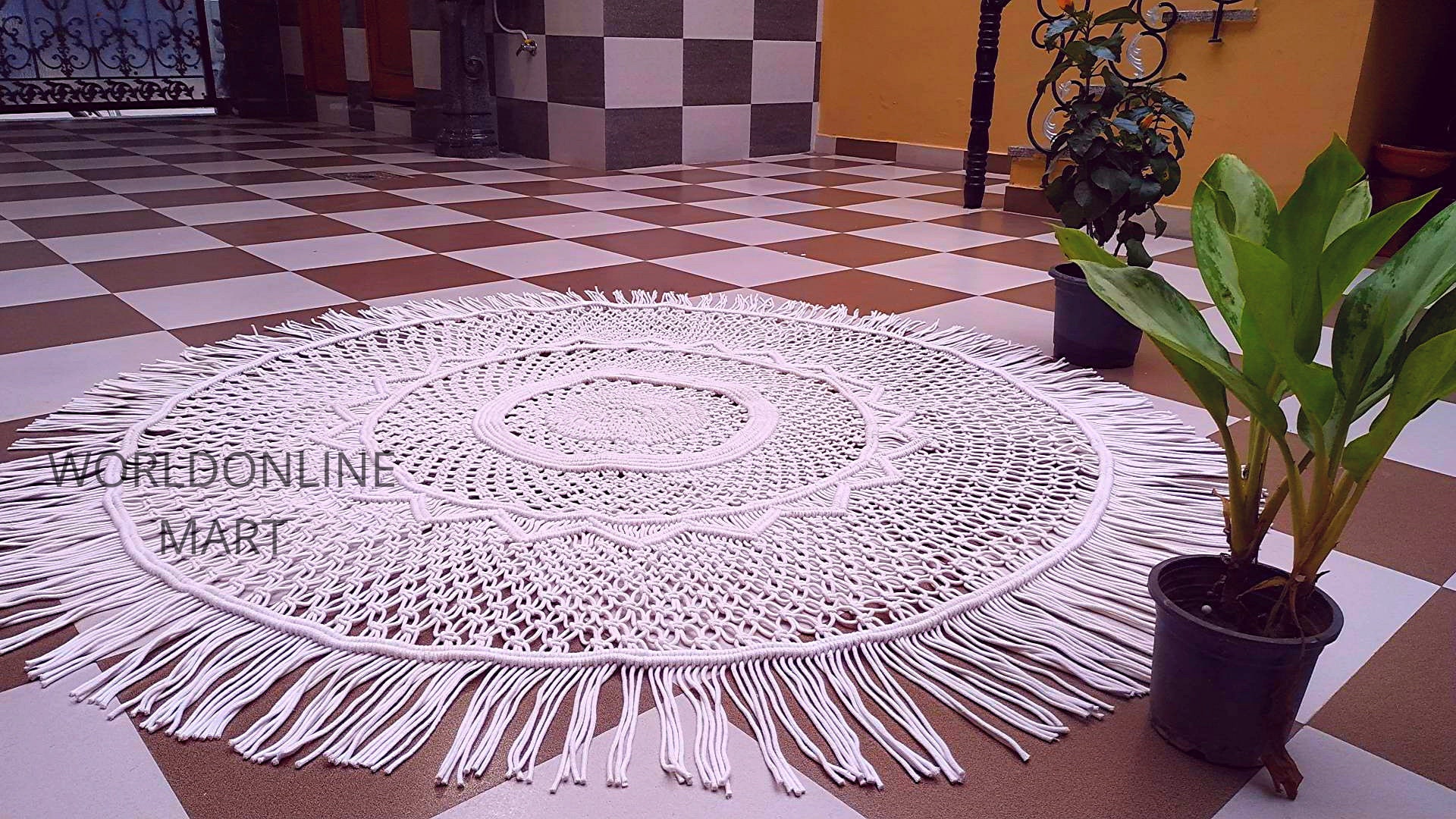 Macrame Carpet-Macrame Handmade Rug-Macrame Rug-Carpet | Etsy