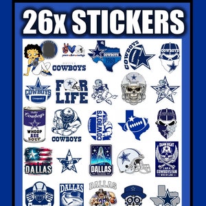 Dallas Texas Sticker Full Set Cowboys Stickers - Etsy