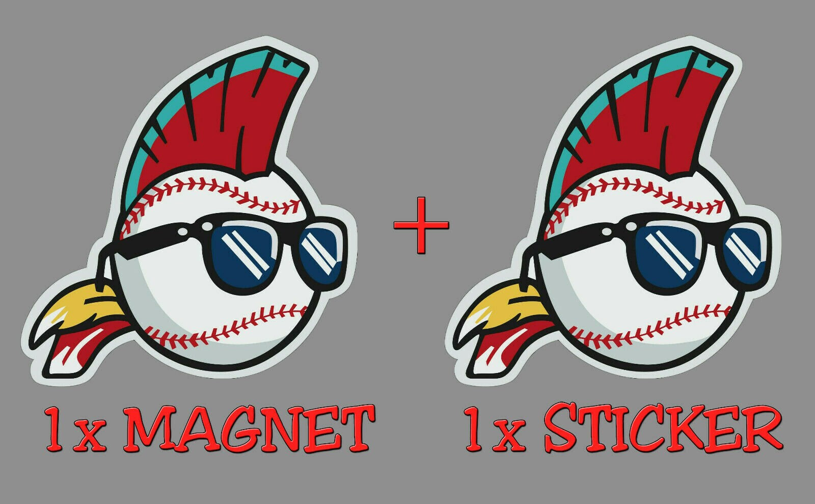 Cleveland Indians Wild Thing Sticker Magnet Fridge Magnets Ps New ...