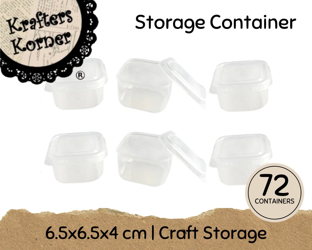 MINI SQUARE CONTAINERS 72 Pack Clear Containers With Lids - Etsy Australia
