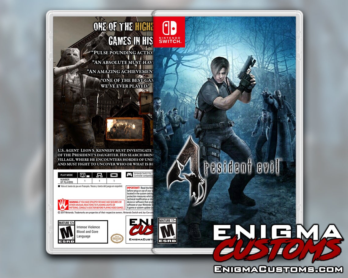 Resident Evil 4 Custom Switch Cover (NO GAME) - Etsy