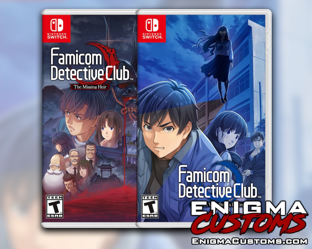 Famicom Detective Club: Switch Custom Covers DOUBLE PACK (no Game ...