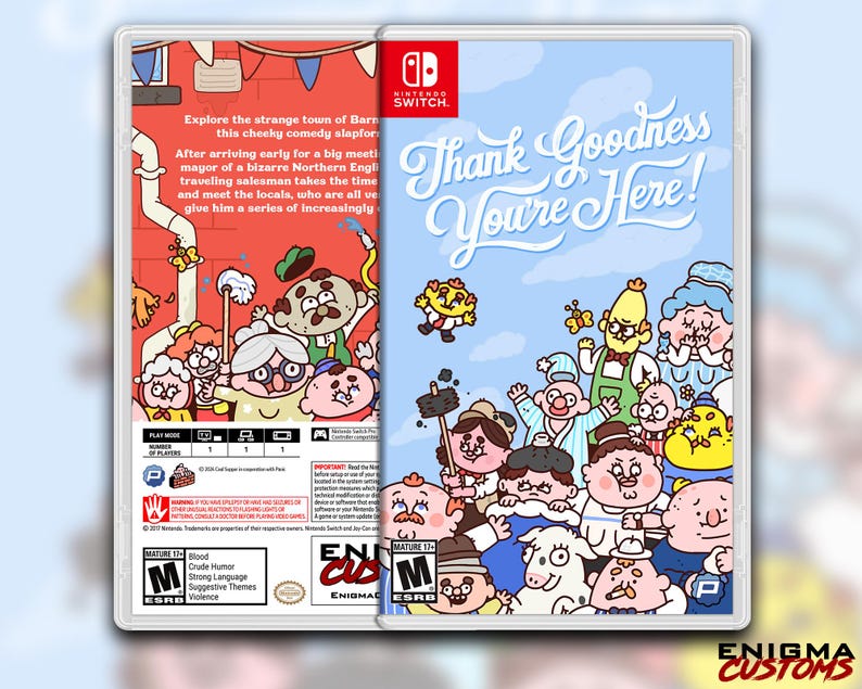 Thank Goodness You're Here Custom Switch Cover (NO GAME) - Etsy