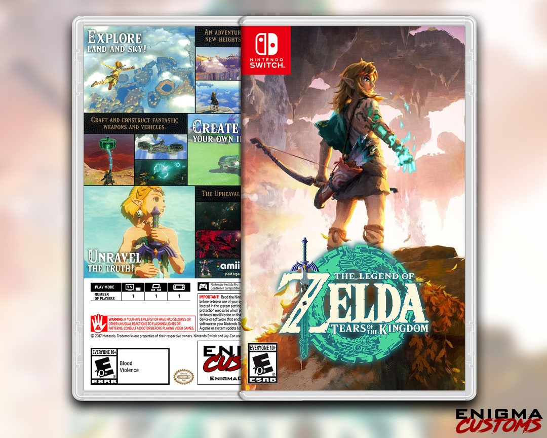Zelda: Tears of the Kingdom Alternate Custom Switch Cover (NO GAME) - Etsy