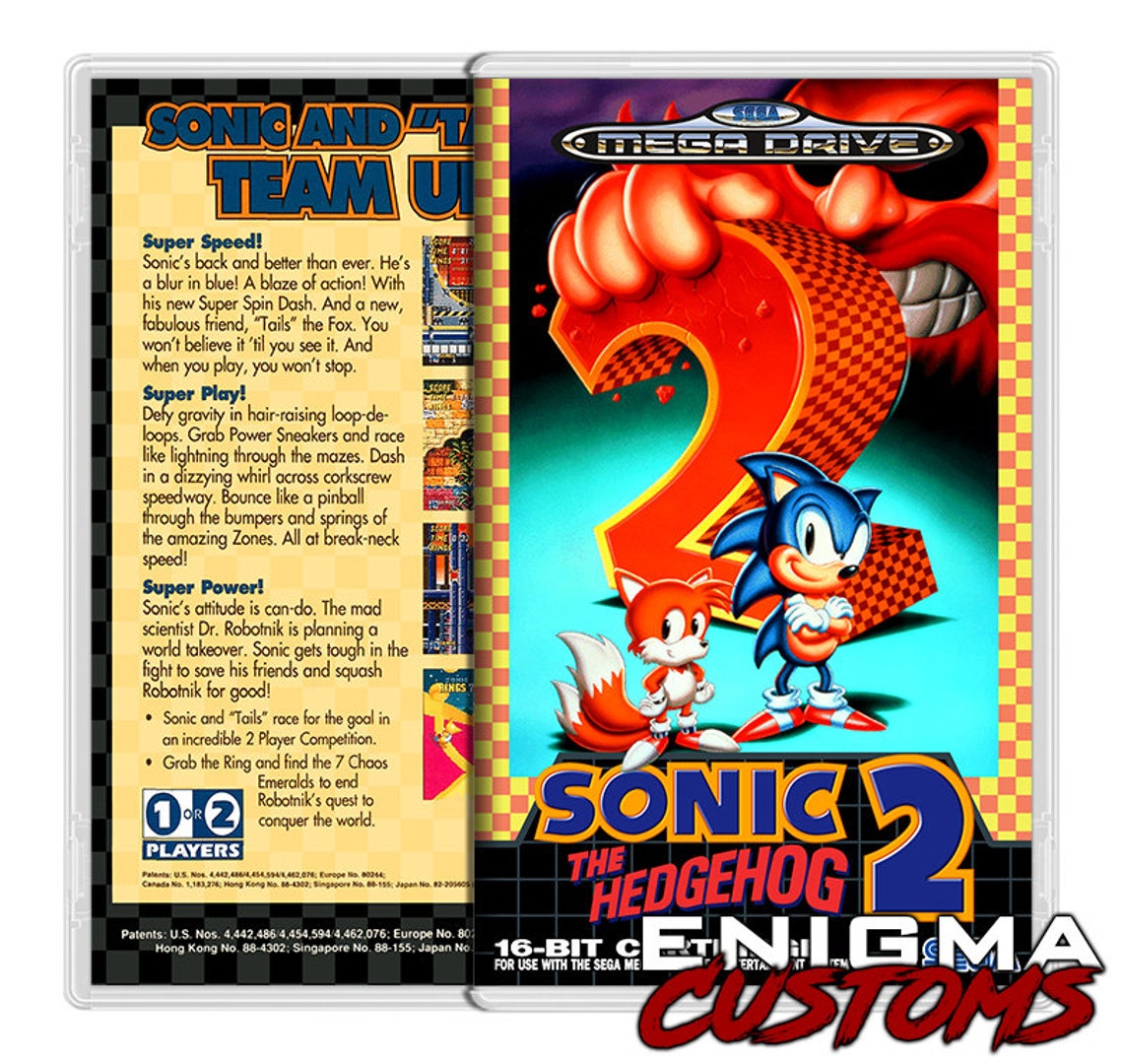 Sega Ages: Sonic 2 Reversible Custom Switch Cover NO GAME | Etsy