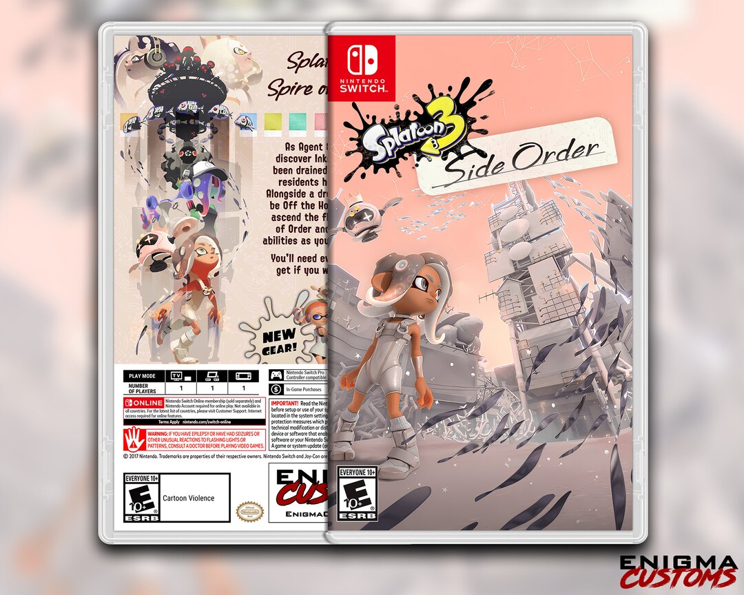 Splatoon 3: Side Order Custom Switch Cover (NO GAME) - Etsy