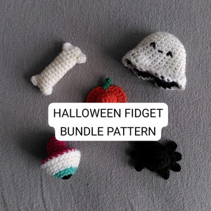 HALLOWEEN Crochet Fidget Toy PATTERN BUNDLE of 5 Different Toys. Make ...