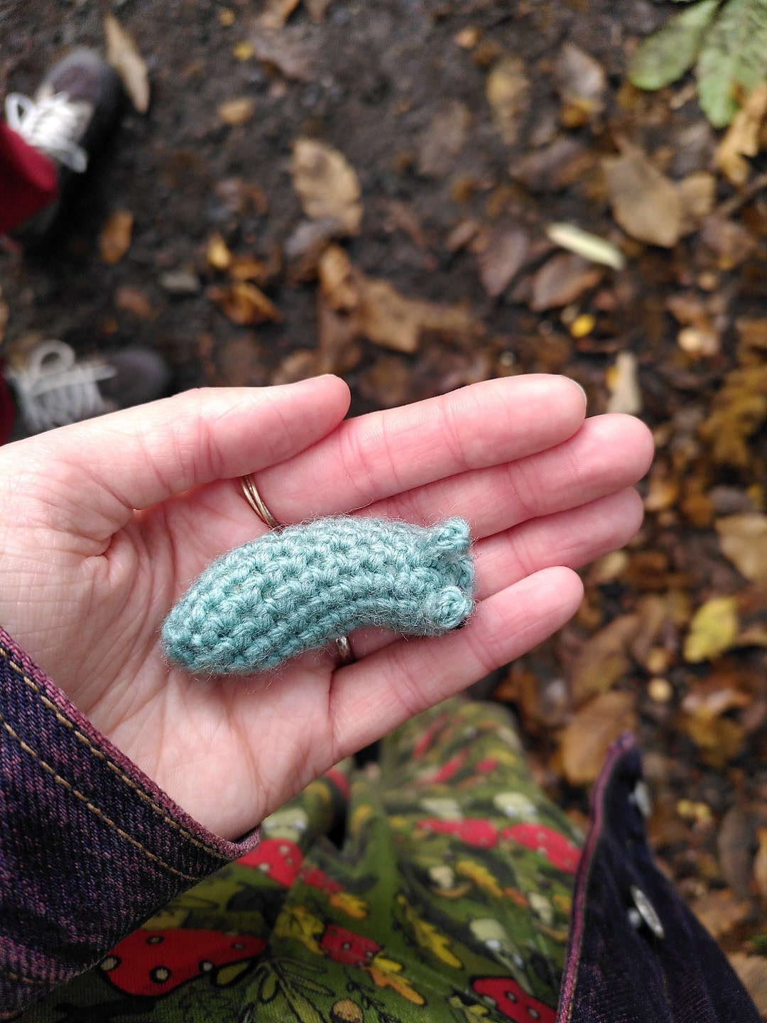 LUCKY DIP Crochet Slug Soft Toy Plushie/ Pocket Pal/ Worry - Etsy