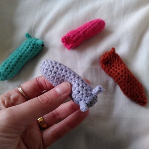 Slug Marble Pusher Crochet Fidget Toy for Anxiety or Stress Relief ...